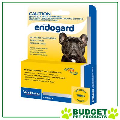 Endogard All Wormer For Dogs Medium 4 Tablets - $20.60