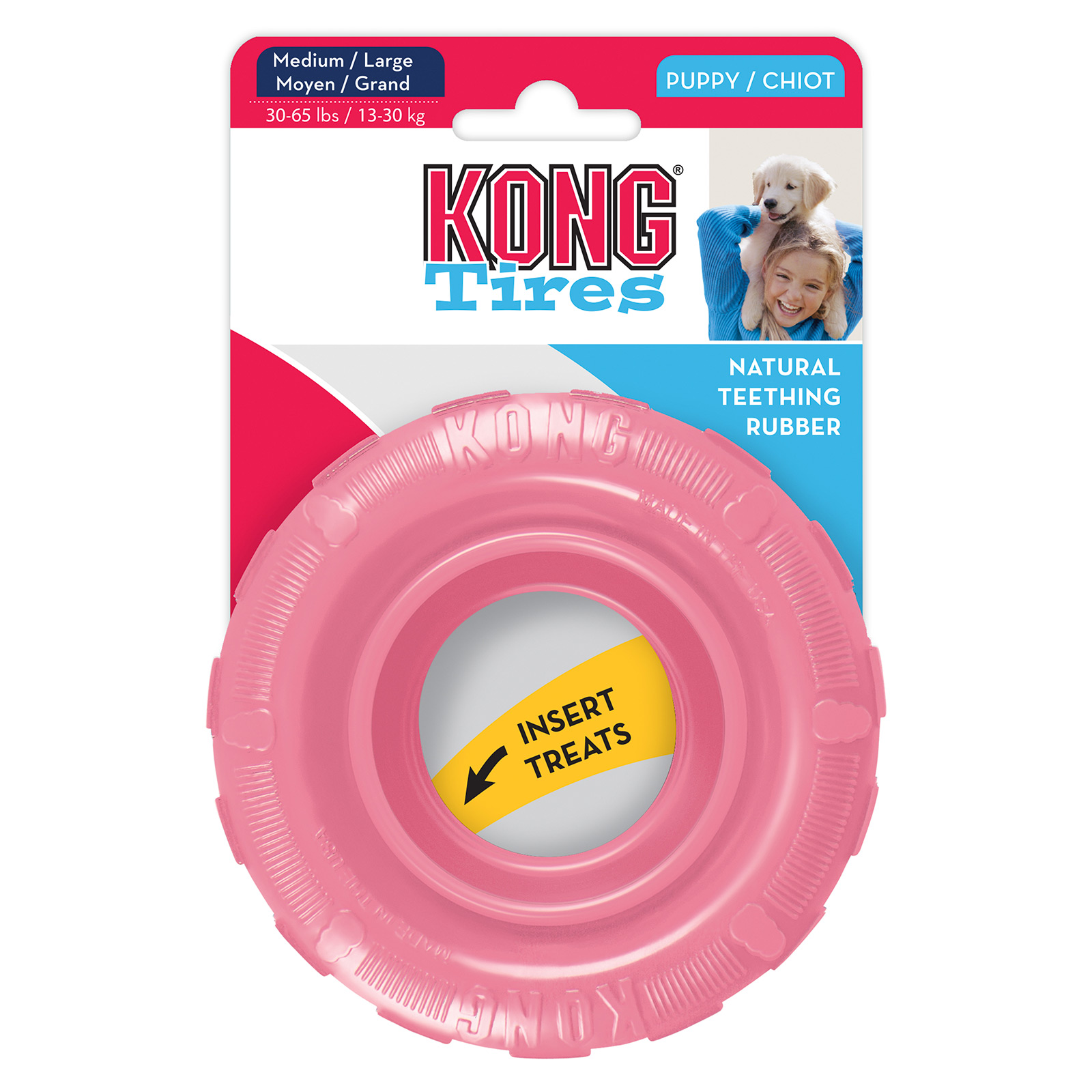 KONG Puppy Tyre Medium Large Toy For Dogs - $22.99