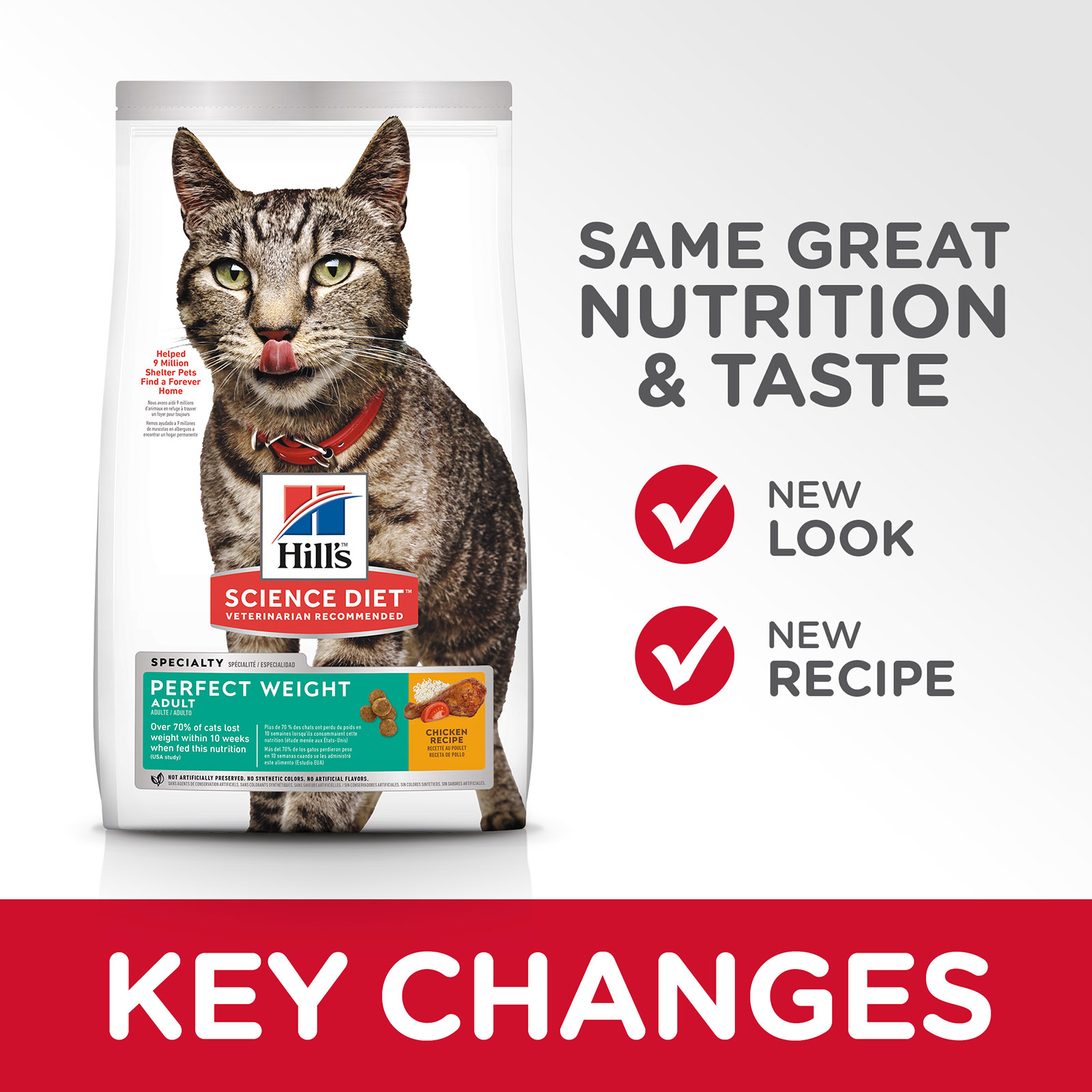 Hills Science Diet Perfect Weight Chicken Recipe Adult Dry Cat Food 1 ...