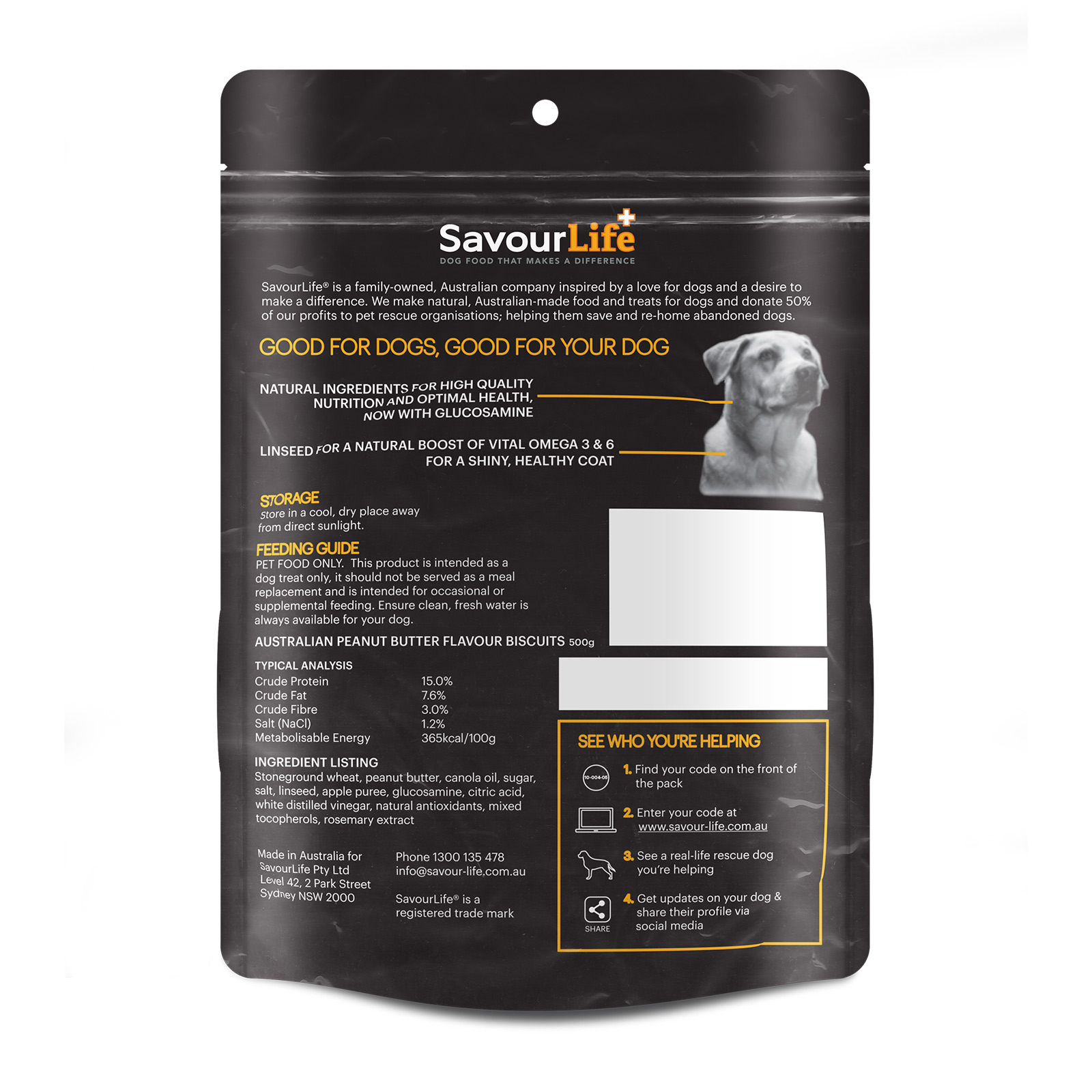 SavourLife Australian Peanut Butter Flavour Biscuit Treats For Dogs ...