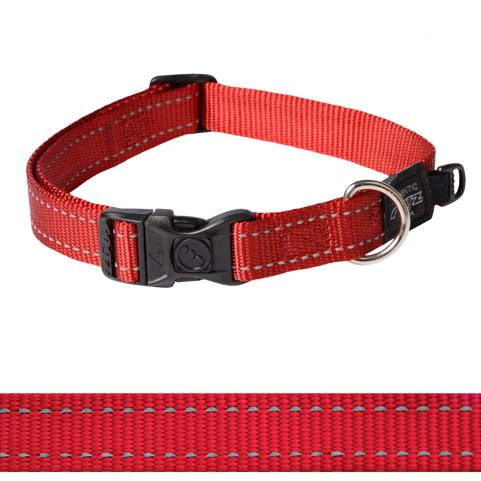 Rogz Utility Reflective Collar Red Large 34-56cm x 20mm For Dogs - $17.84