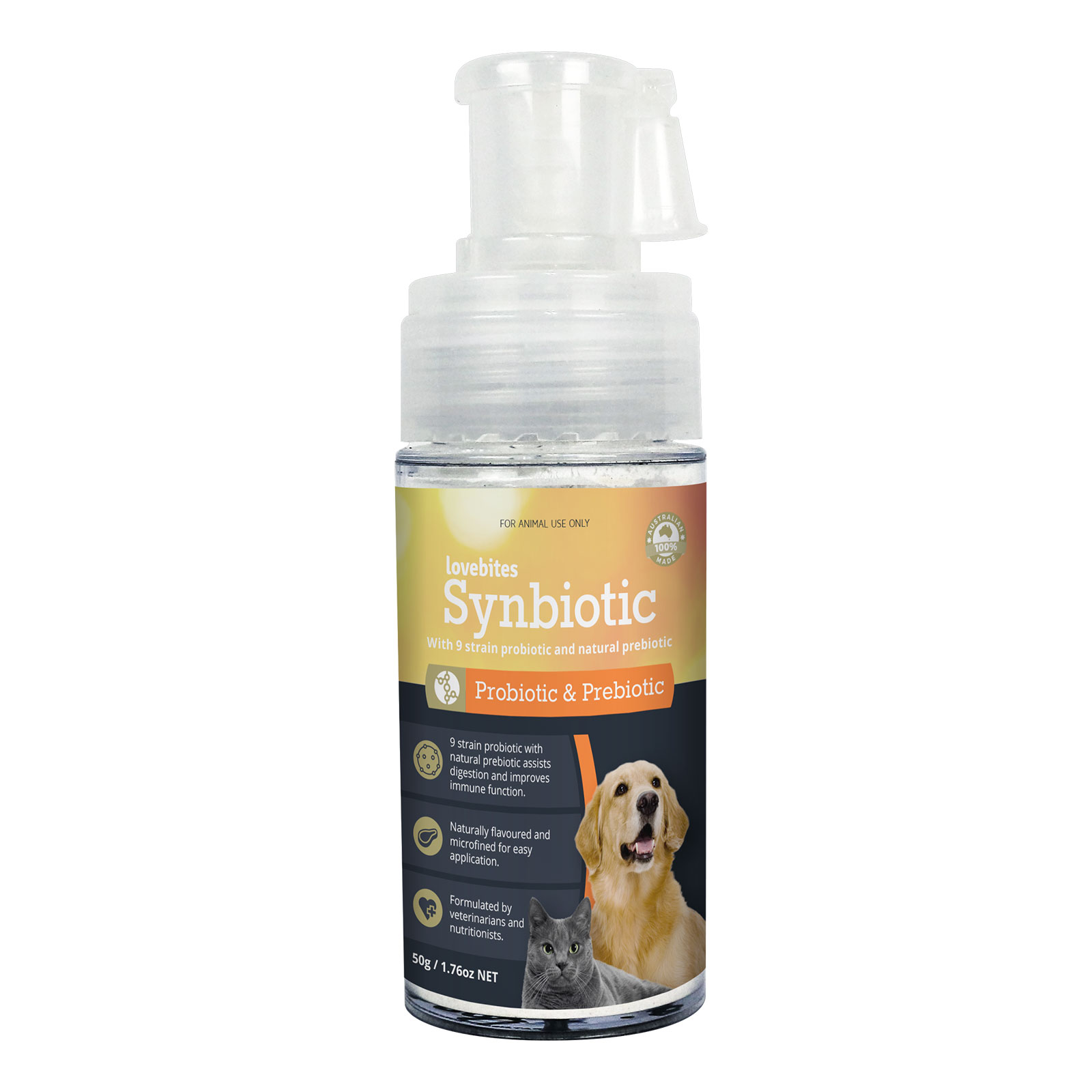 Lovebites Synbiotic Probiotic And Prebiotic Powder Topper Supplement ...
