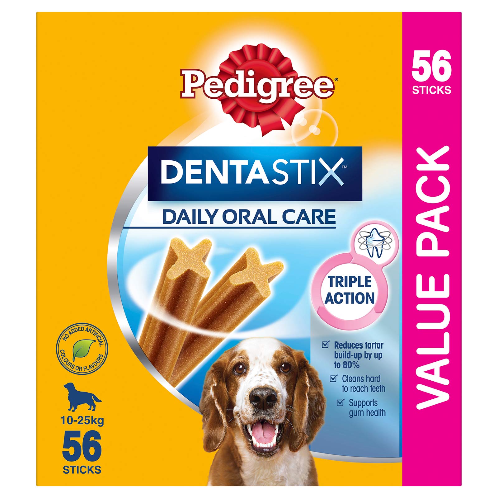 Pedigree Dentastix Daily Oral Care Dental Stick Medium Value 56 Pack ...