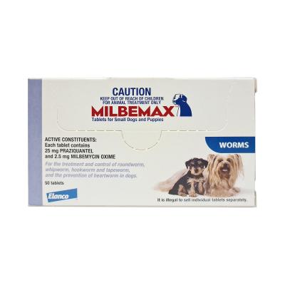 Milbemax Allwormer For Small Dogs 0.5 - 5kg 50 Tablets - $179.07
