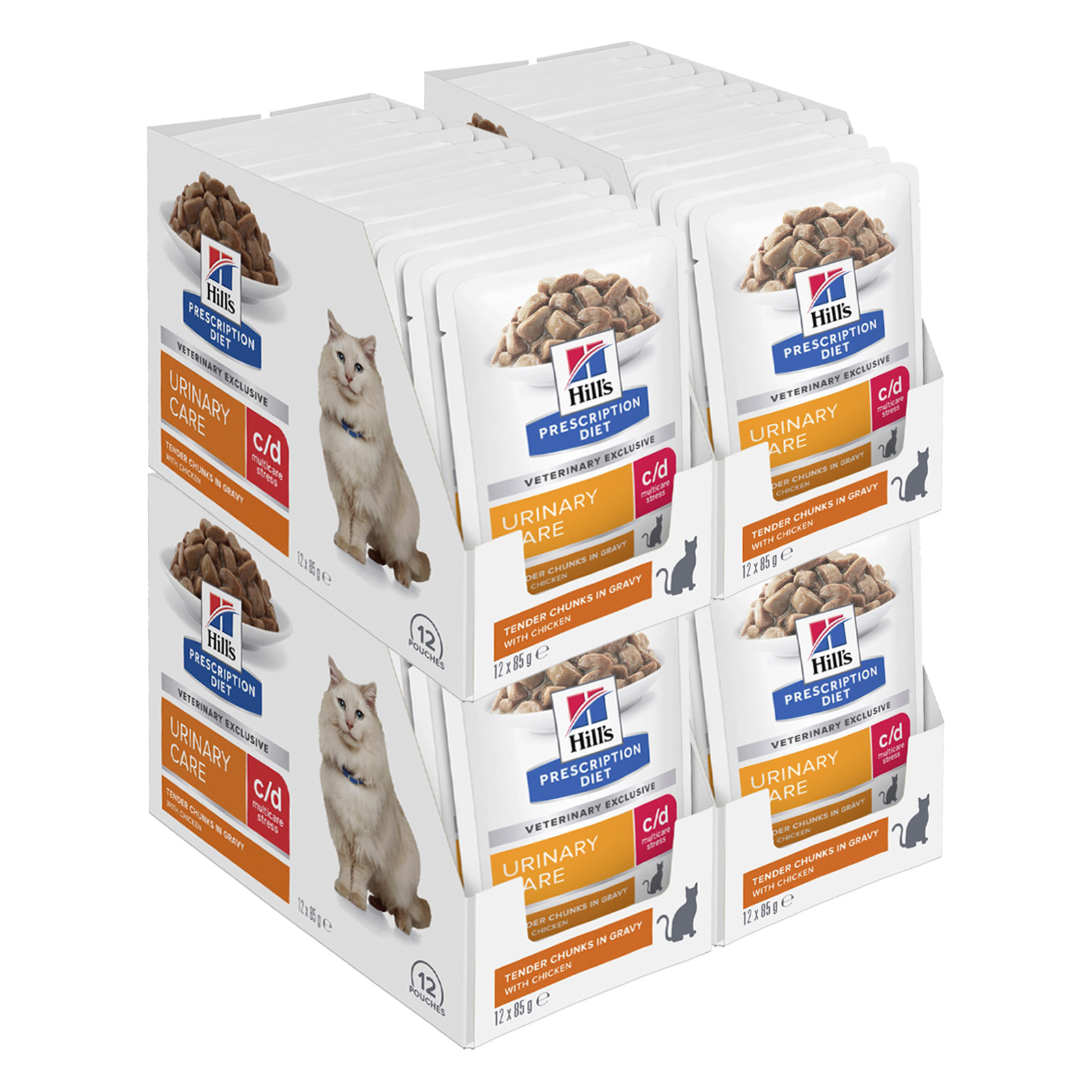 Hills Prescription Diet Feline Cd Urinary Care Multicare Stress Chicken