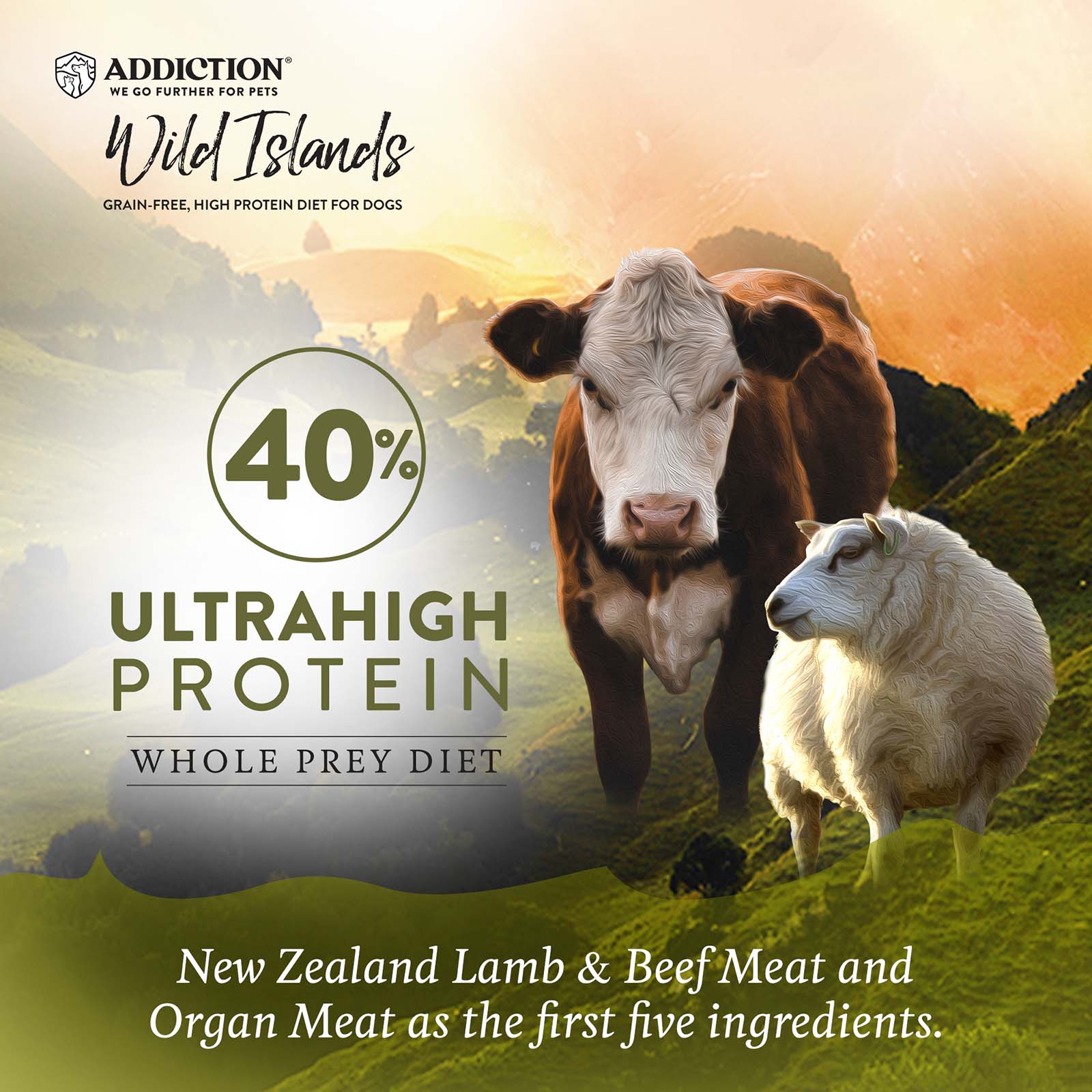 Addiction Wild Islands Highland Meats Recipe Grain Free All Life Stages ...