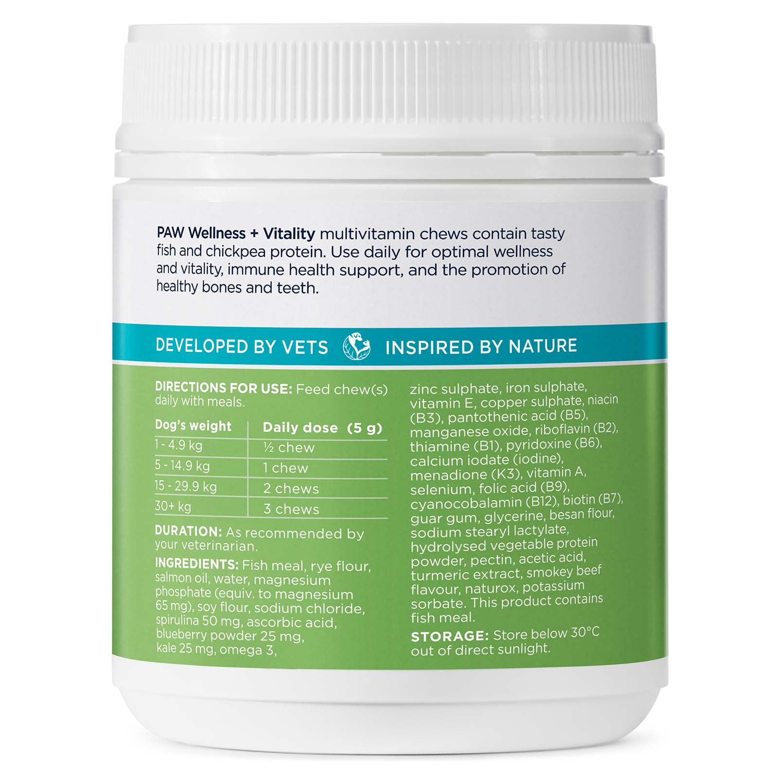 PAW By Blackmores Wellness And Vitality Multi Vitamin For Dogs 300g ...
