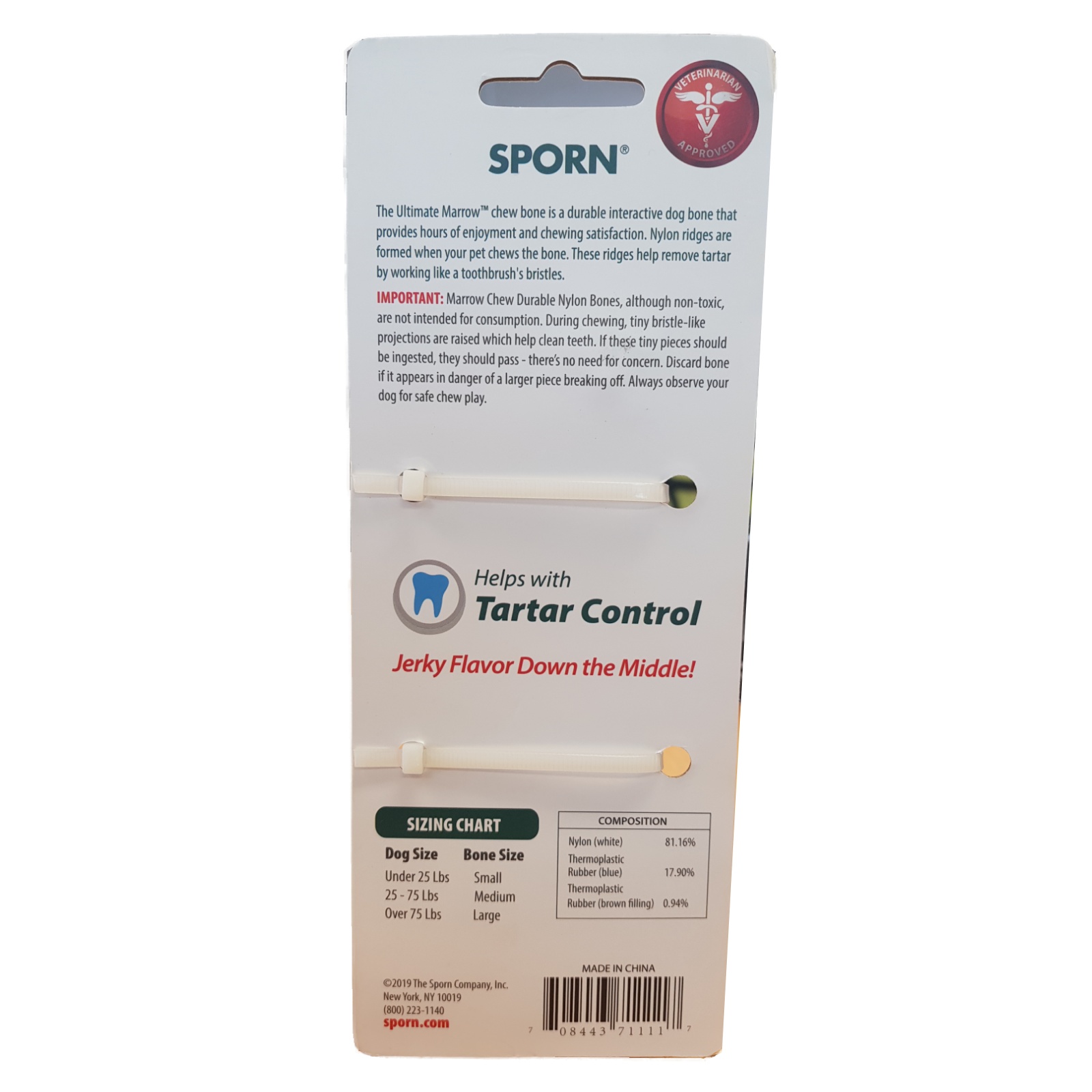 Sporn Ultimate Marrow Chew Jerky Flavoured Bone Nylon Dental Toy For ...