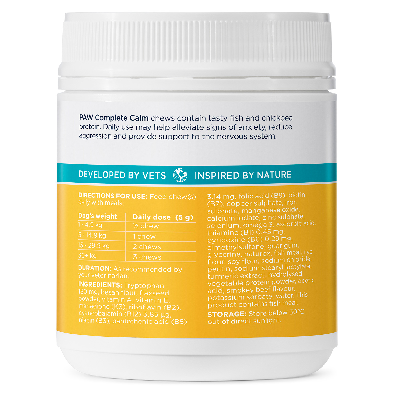 PAW By Blackmores Complete Calm Multivitamin And Tryptophan Chews For ...