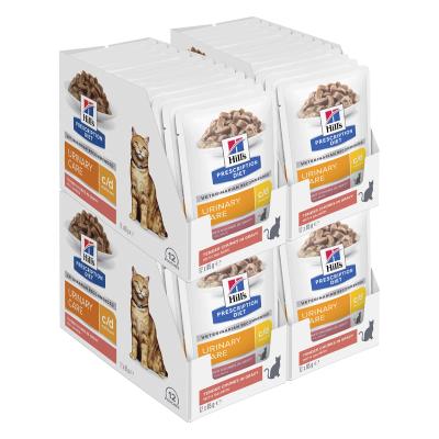 Hills Prescription Diet Feline cd Urinary Care Multicare Salmon Pouches ...