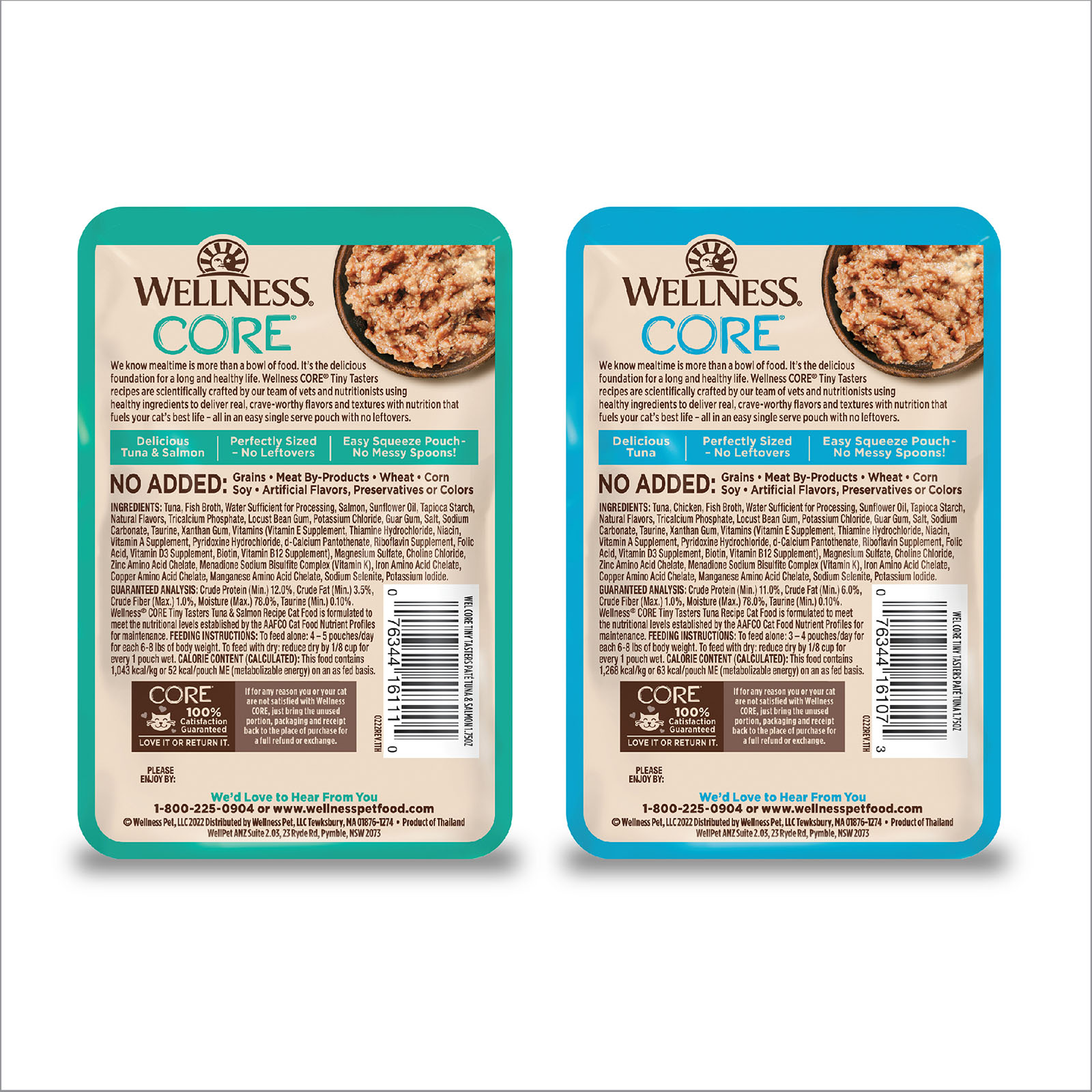 Wellness Core Tiny Tasters Seafood Variety Pack Smooth Pate Grain Free ...