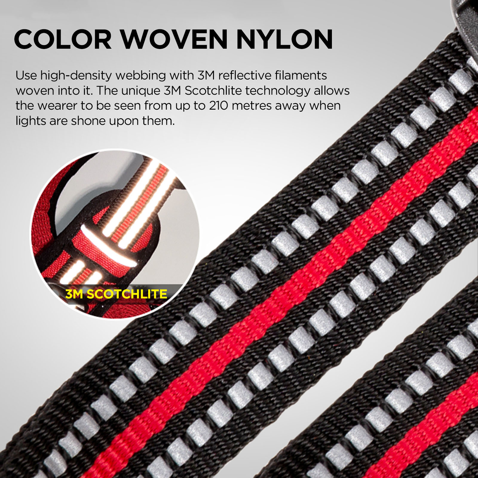 True Love No Pull Harness Nylon Reflective Red XLarge For Dogs - $59.99