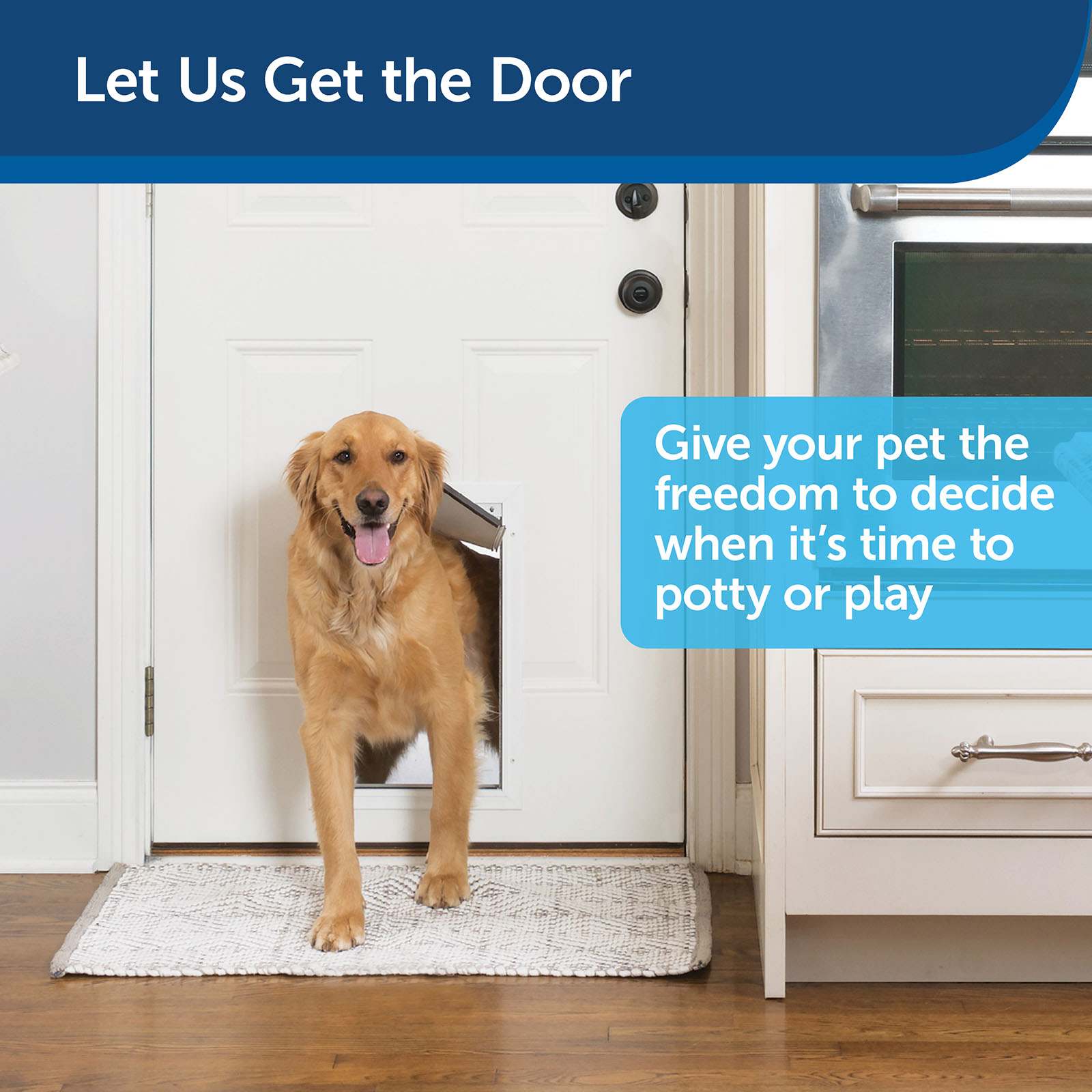 PetSafe Staywell Aluminium 2 Way Large Pet Door For Dogs Up To 45kg ...