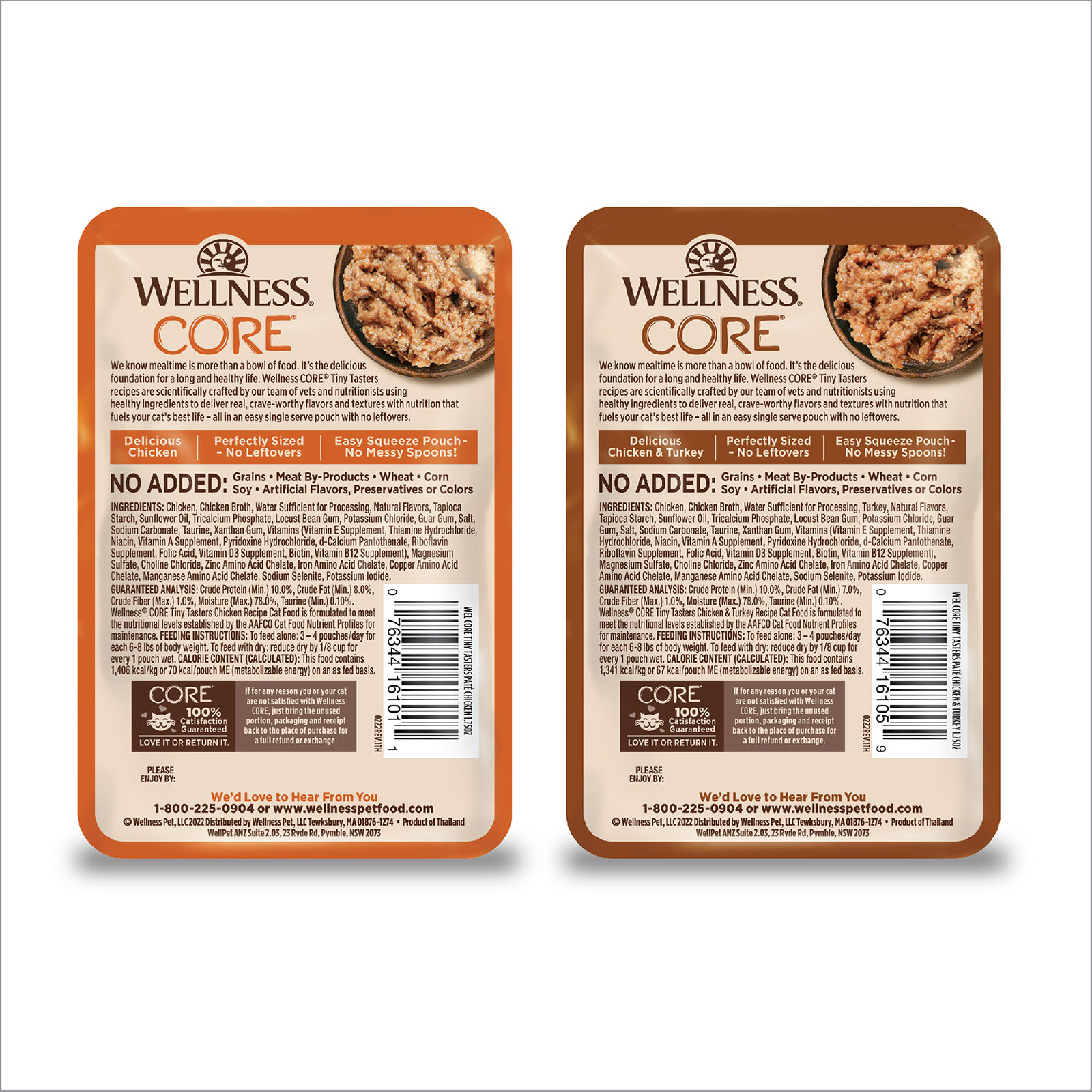 Wellness Core Tiny Tasters Land Variety Pack Smooth Pate Grain Free ...