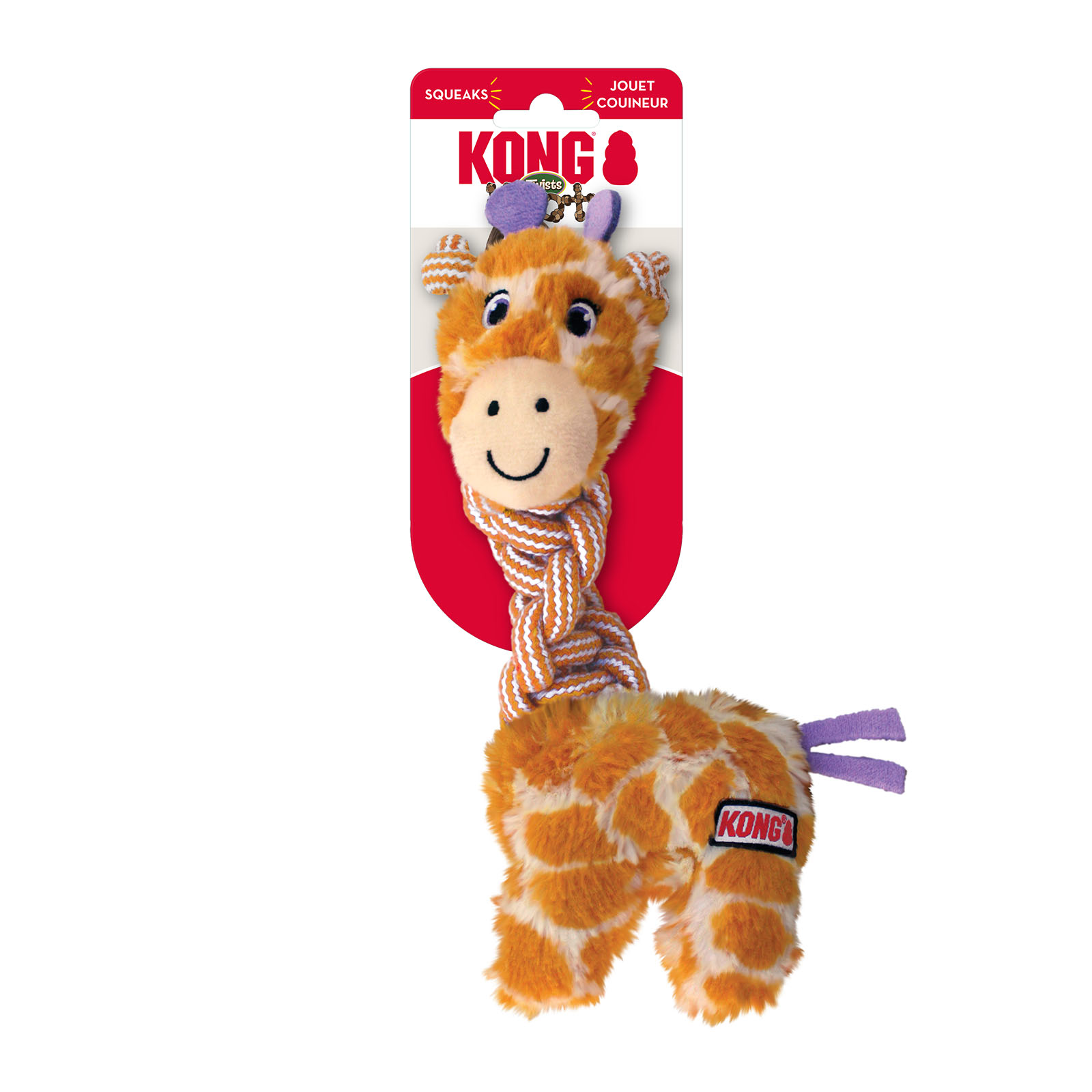 KONG Knots Twists For Small Medium Dogs Assorted Character Squeak Plush ...