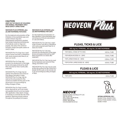 Neoveon Plus For Large Dogs 20-40kg 4 Pack - $30.92