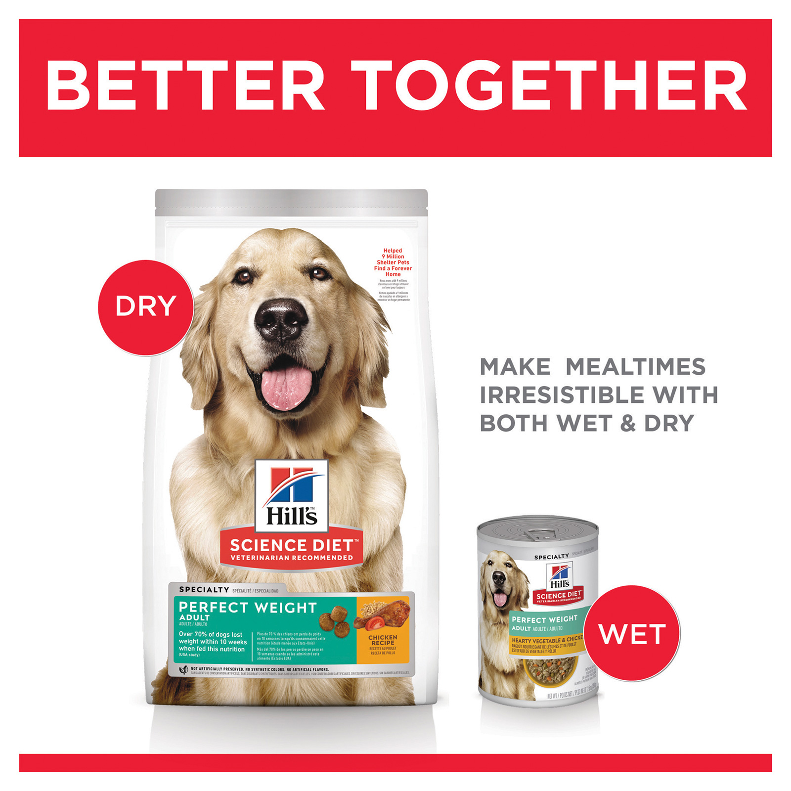 Hills Science Diet Perfect Weight Chicken Recipe Adult Dry Dog Food 5 ...
