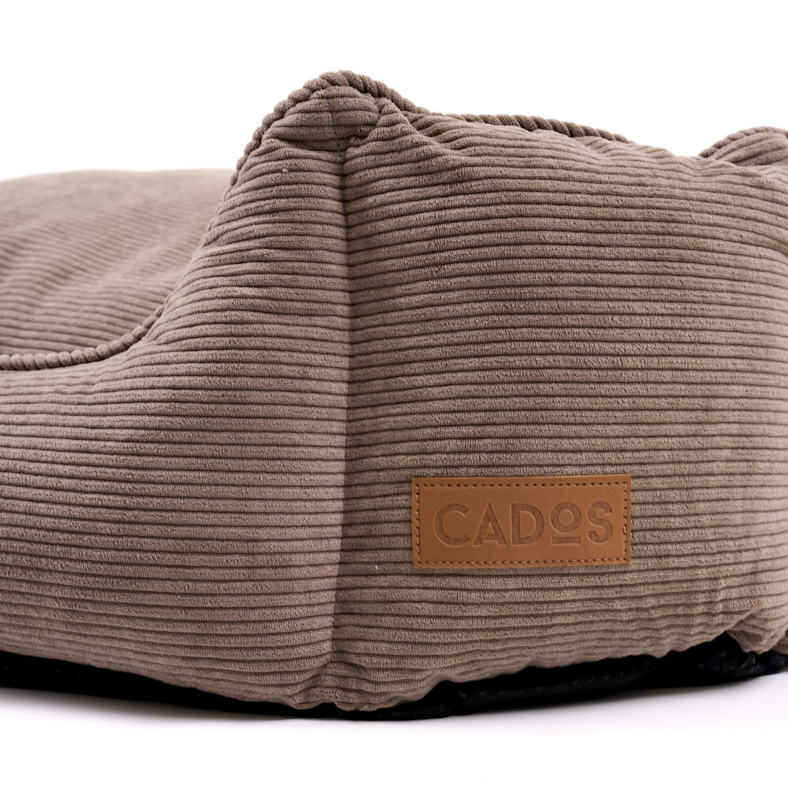 CADoS Plush Corded Velveteen Padded Basket Eco Bed X Small Dark Latte ...