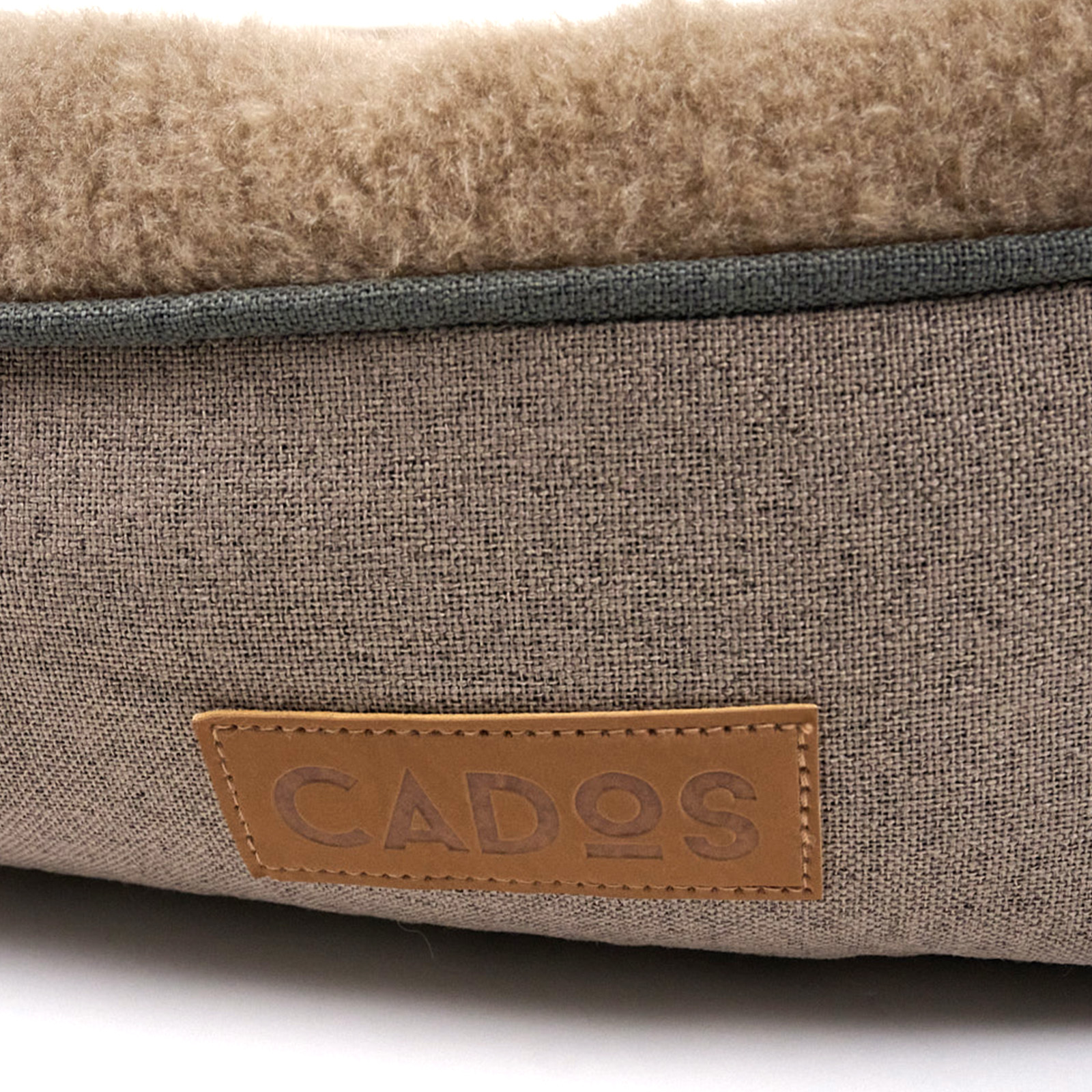 CADoS Fleecy Bolster Padded Bed Medium Mocha For Dogs - $36.99
