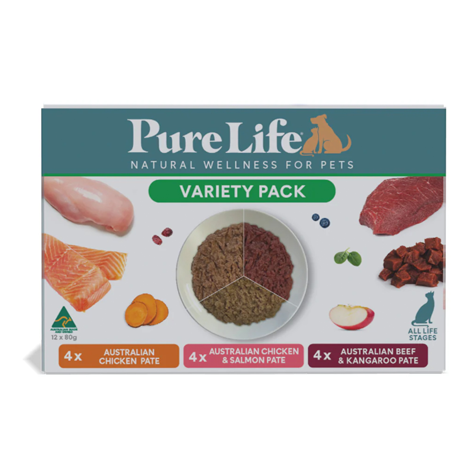 Pure Life Australian Pate Favourites Variety Pack With Superfood Blend ...