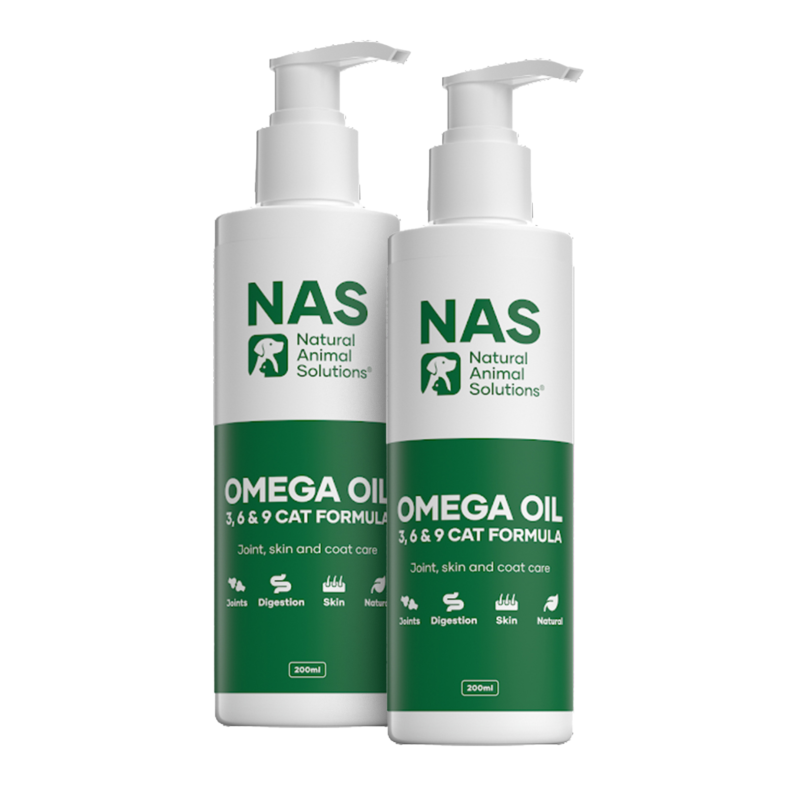 Natural Animal Solutions (NAS) Omega 3 6 And 9 Oil For Cats 400ml - $34.29