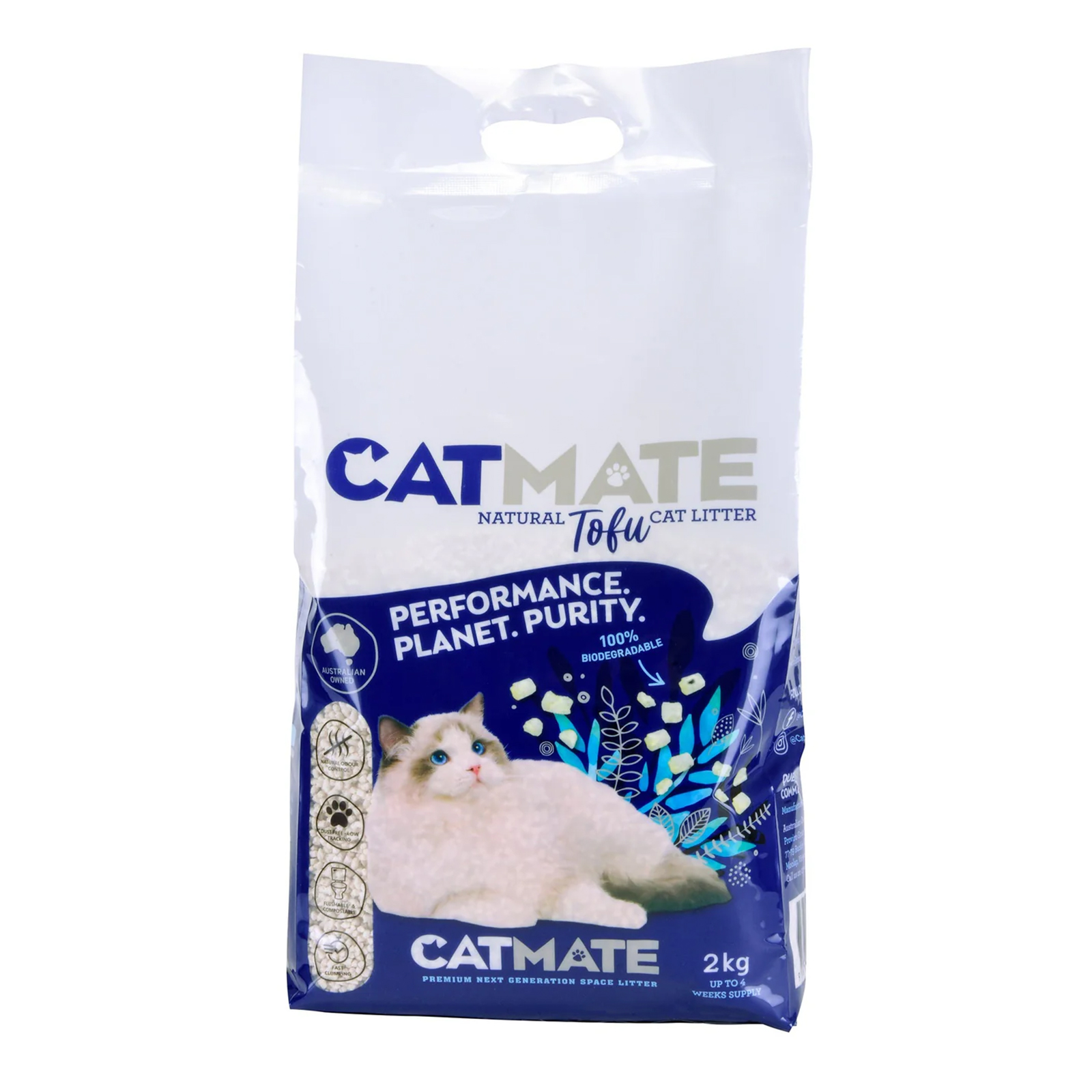 Catmate Natural Tofu Biodegradable Cat Litter 2kg - $13.66
