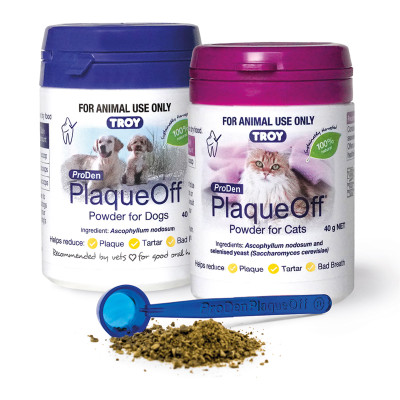 Troy ProDen PlaqueOff Powder For Dogs Blue 40g - $49.99