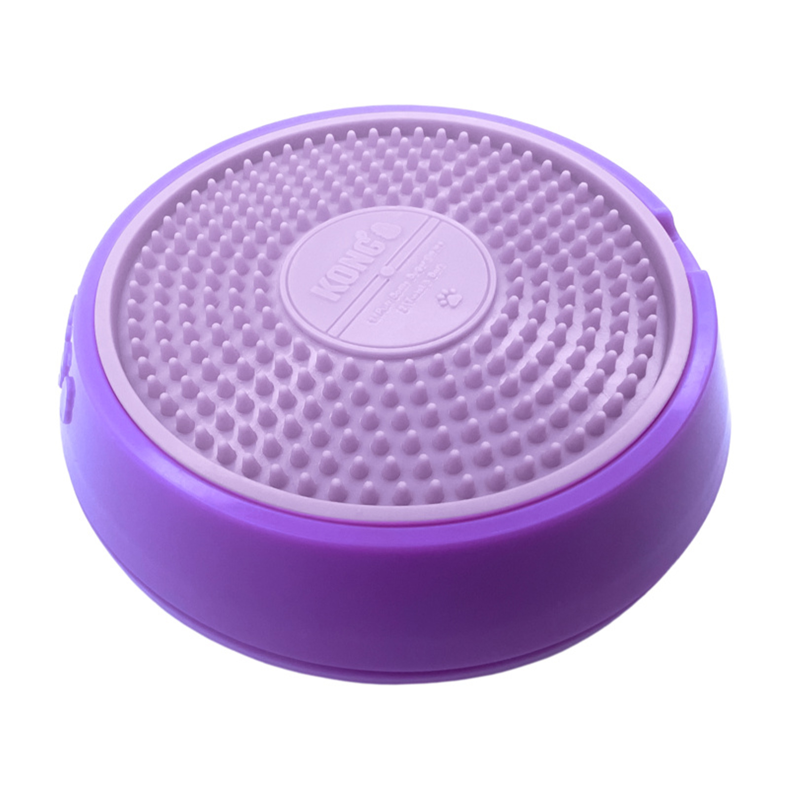 KONG Licks Spinz Small Pink Double Sided Spinning Disc Treat Dispensing ...