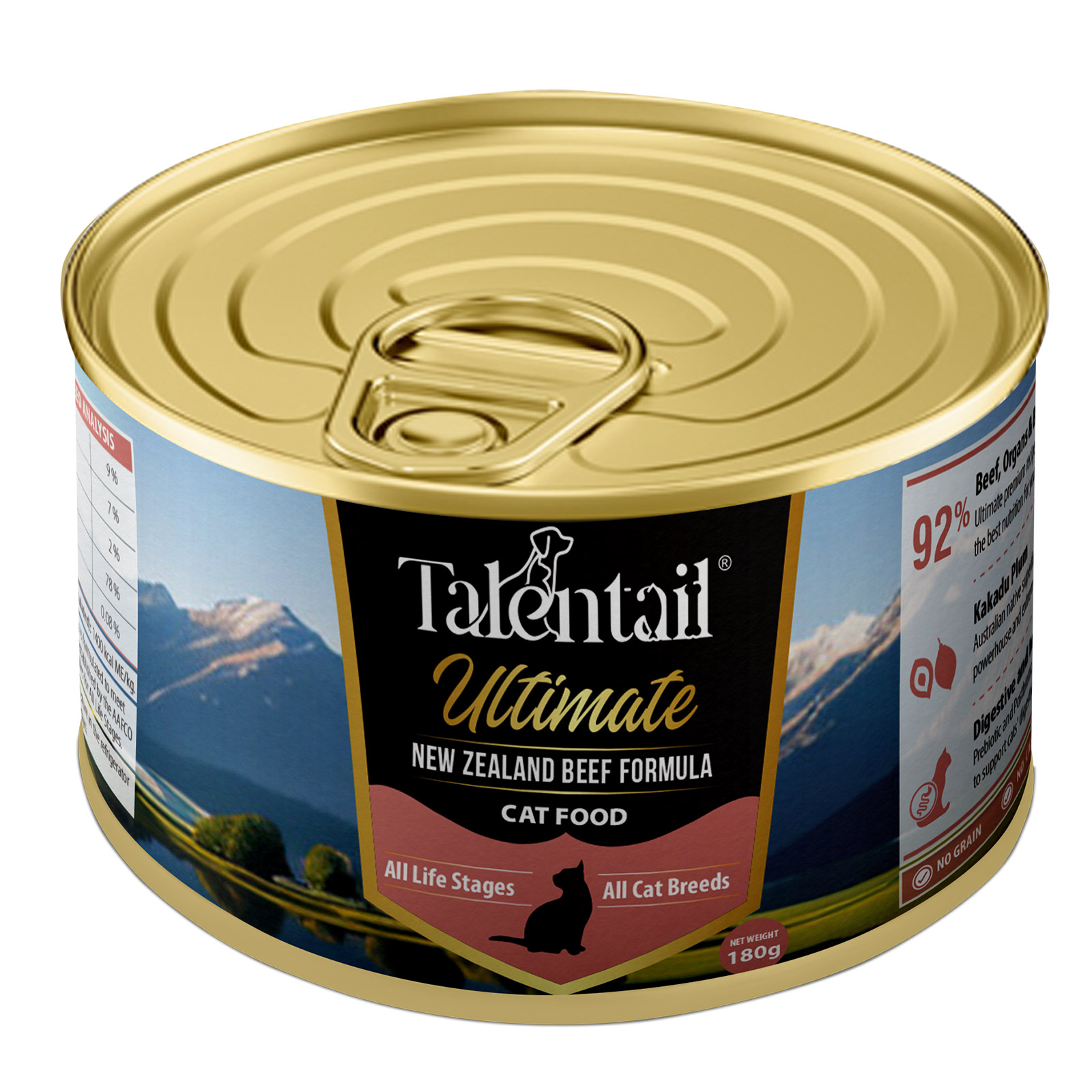 Talentail Ultimate New Zealand Beef Formula Grain Free All Life Stages ...
