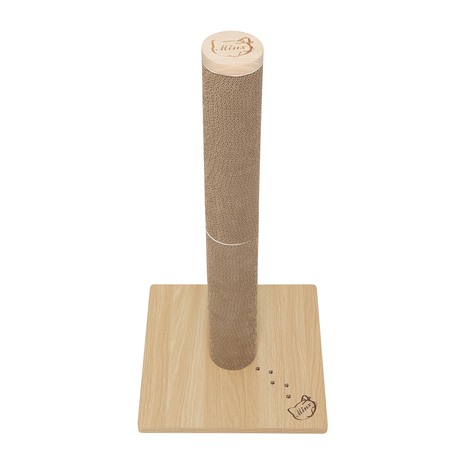Minx Alto Cat Scratcher Deluxe Timber And Recycled Cardboard Refillable ...
