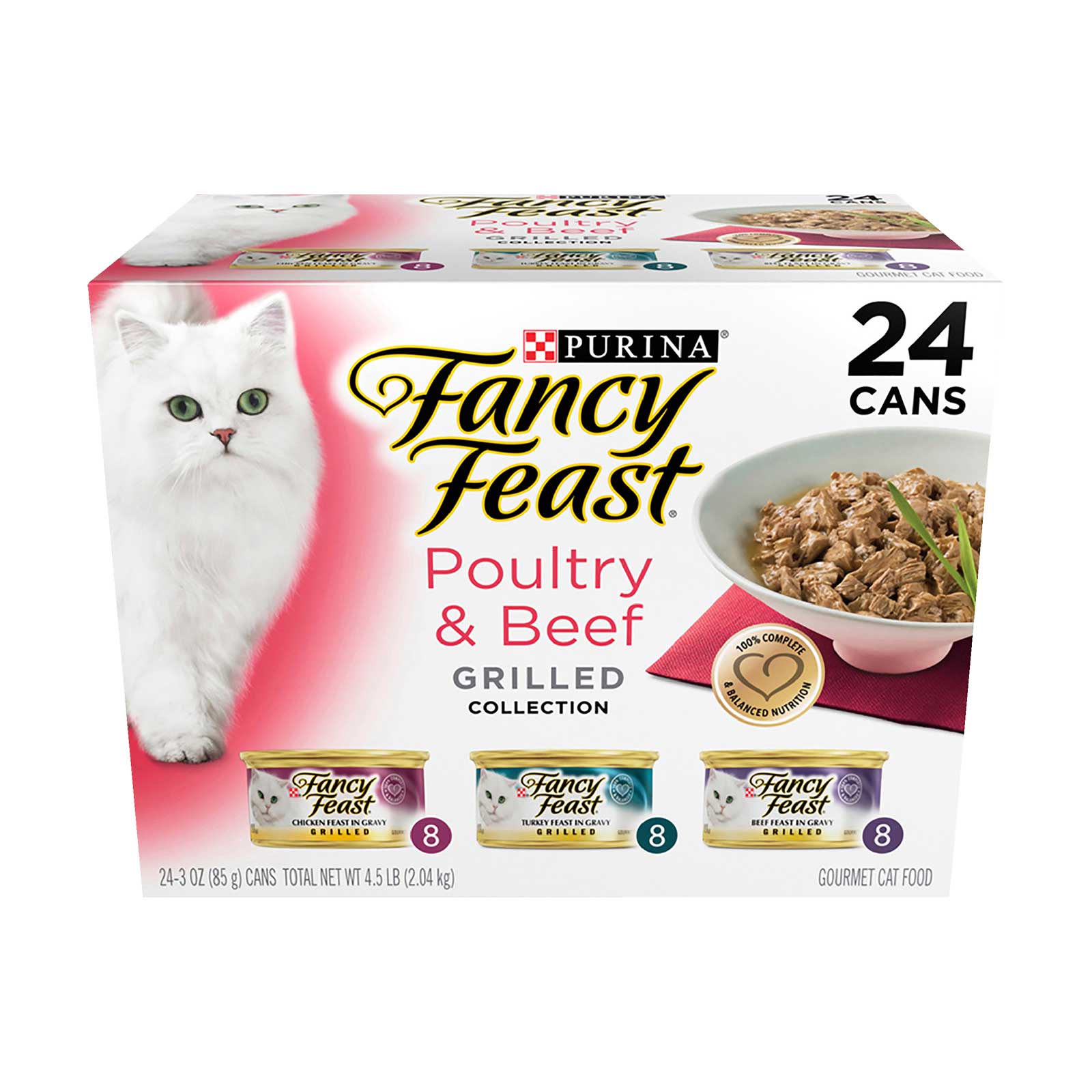 Fancy Feast Classic Grilled Collection Poultry And Beef Adult Canned ...
