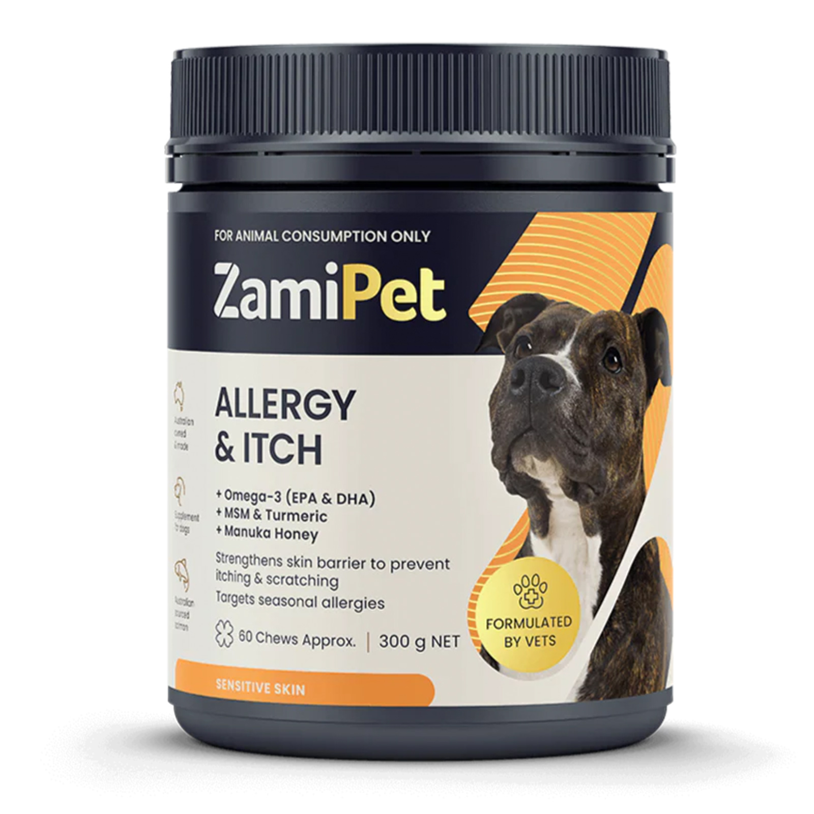 ZamiPet Allergy And Itch Sensitive Skin And Allergy Supplement For Dogs ...