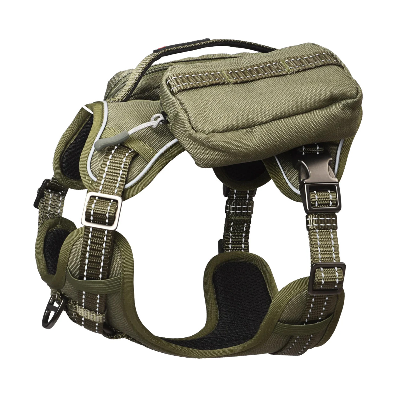 Pet Marvel Durable Adjustable Reflective Tactical Hiking Harness With ...