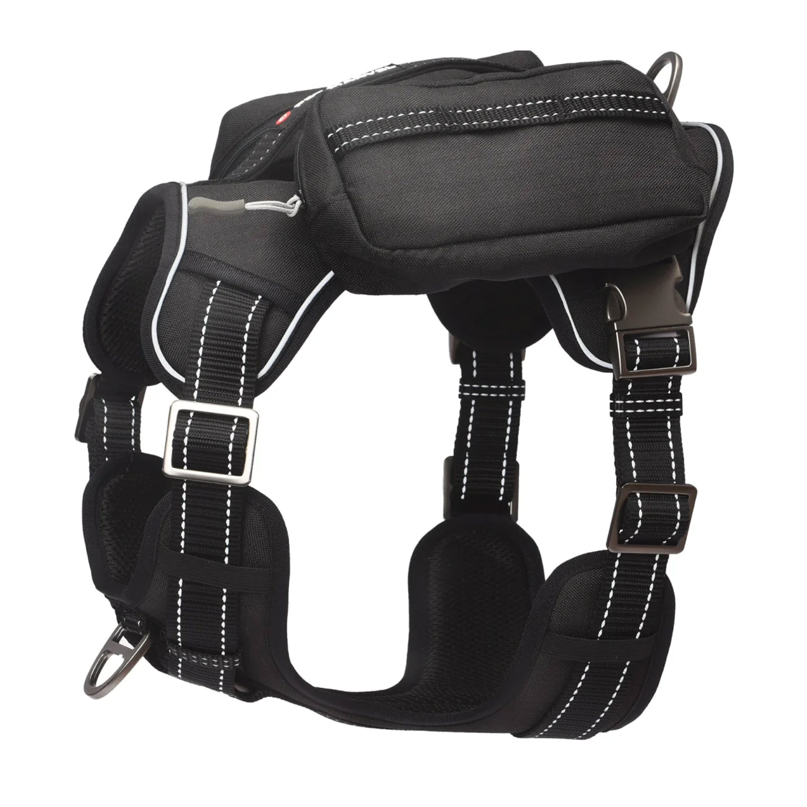 Pet Marvel Durable Adjustable Reflective Tactical Hiking Harness With ...