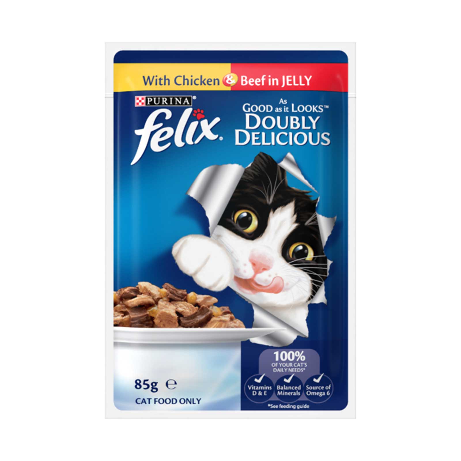 Felix As Good As It Looks Doubly Delicious Meat Selection In Jelly ...