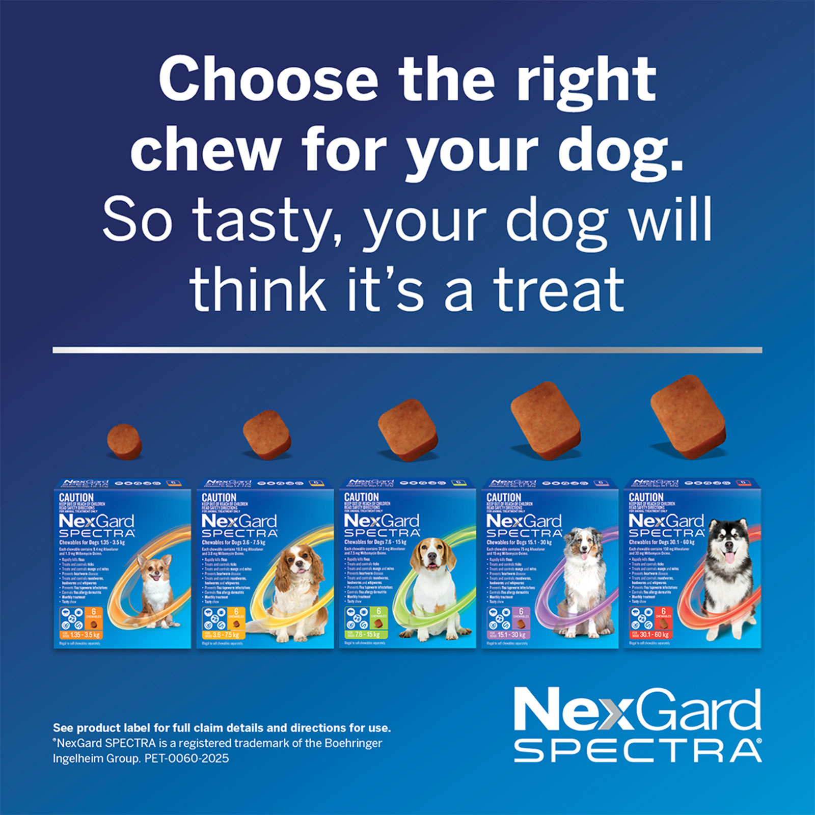 NexGard Spectra Chews Very Large Dog Red 30.1-60kg 3 Pack - $76.49