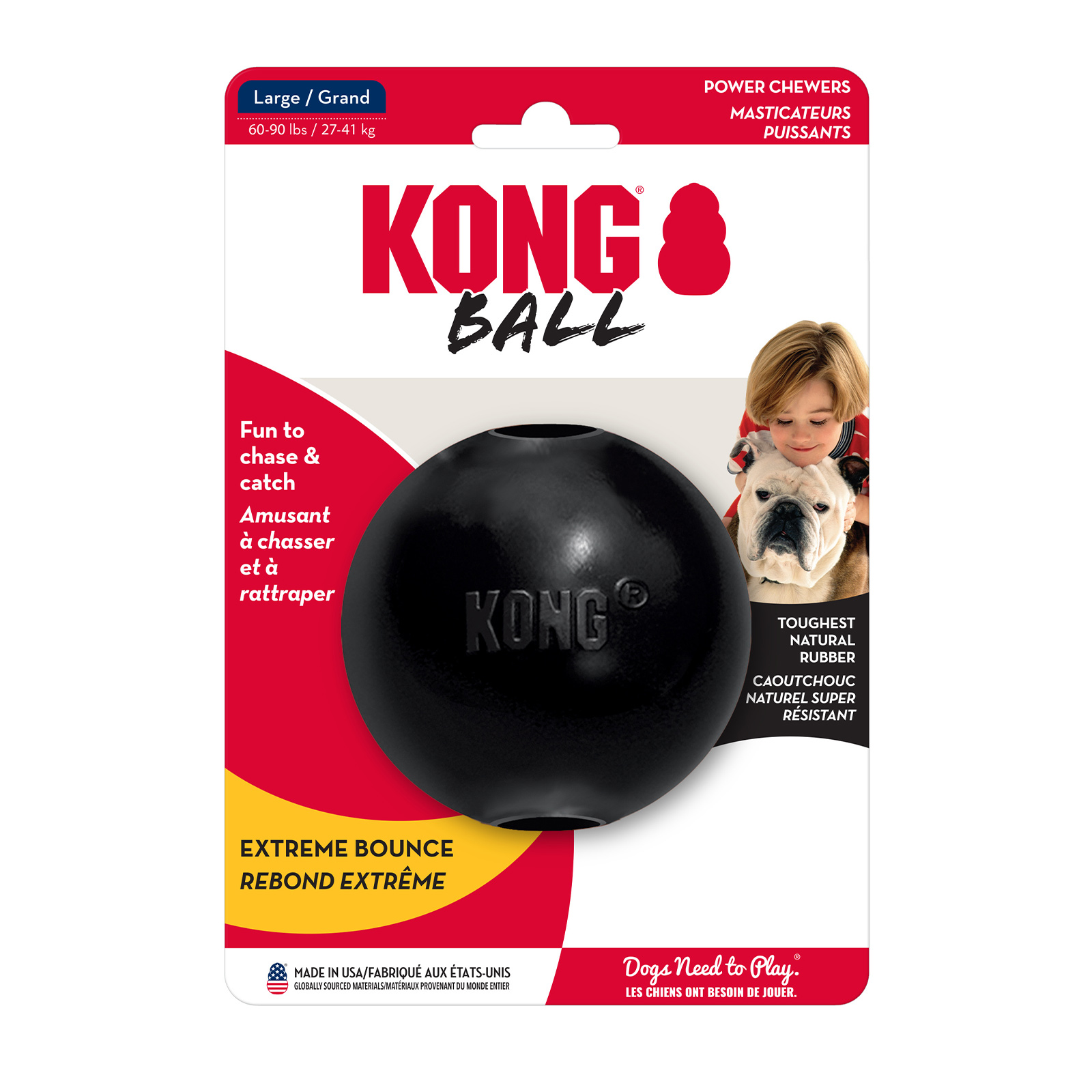KONG Extreme Ball With Hole Large Toy For Dogs - $31.99