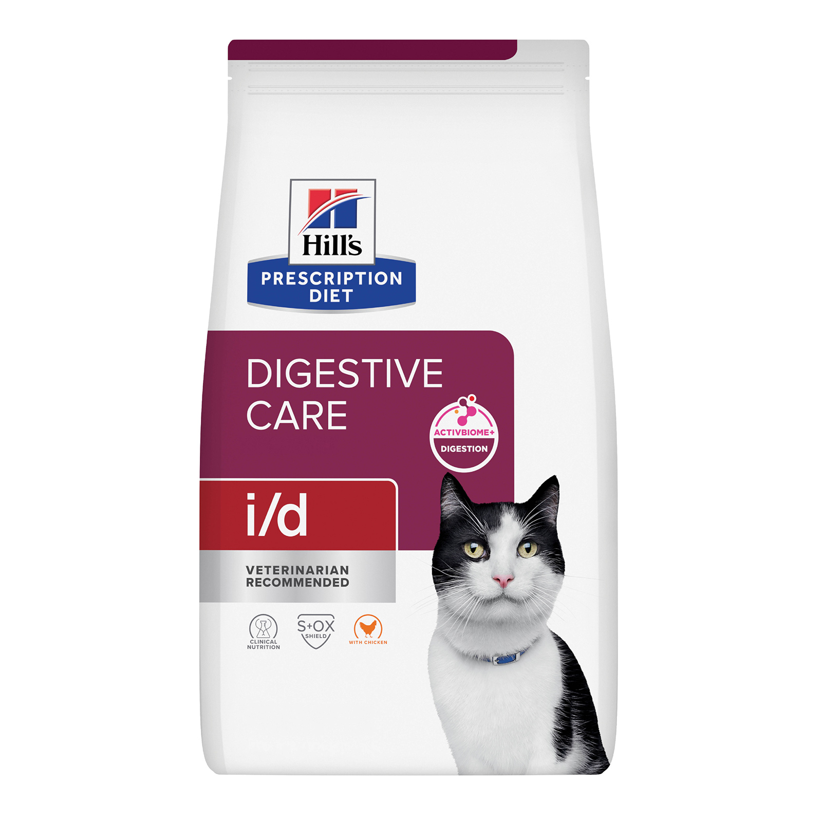 Hills Prescription Diet Feline id Digestive Care Chicken Dry Cat Food 1 ...