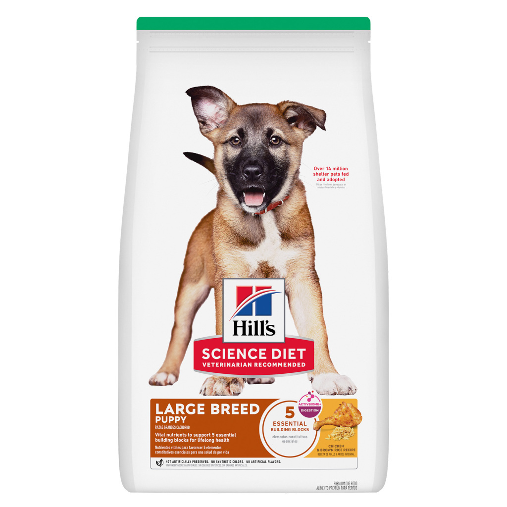 Hills Science Diet Chicken And Brown Rice Recipe Large Breed Puppy Dry ...