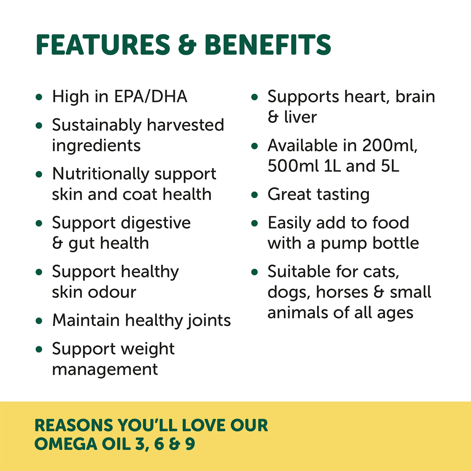 Natural Animal Solutions (NAS) Omega Oil With Omega 3 6 & 9 for Dogs ...