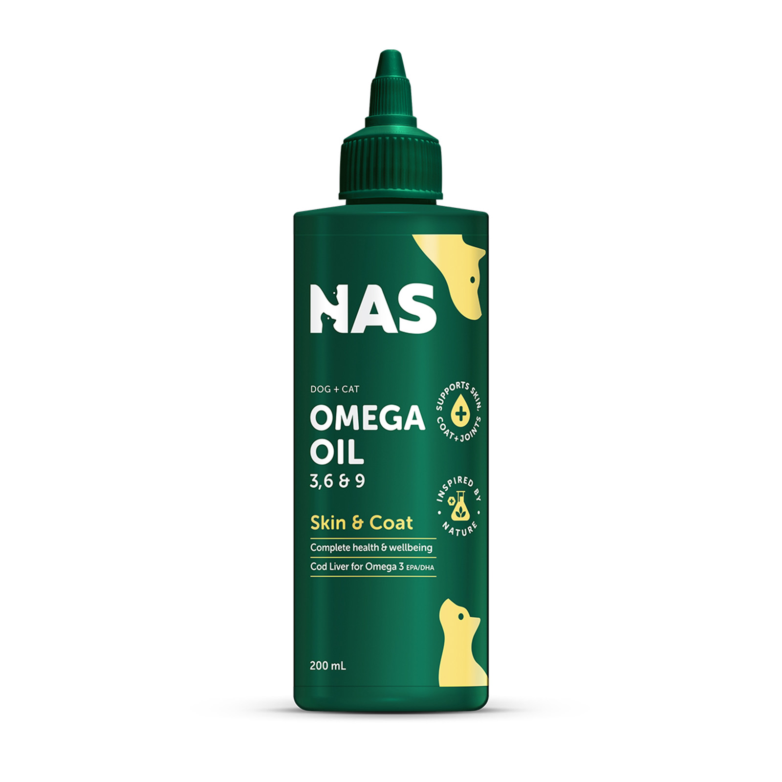 Natural Animal Solutions (NAS) Omega Oil With Omega 3 6 & 9 for Dogs ...
